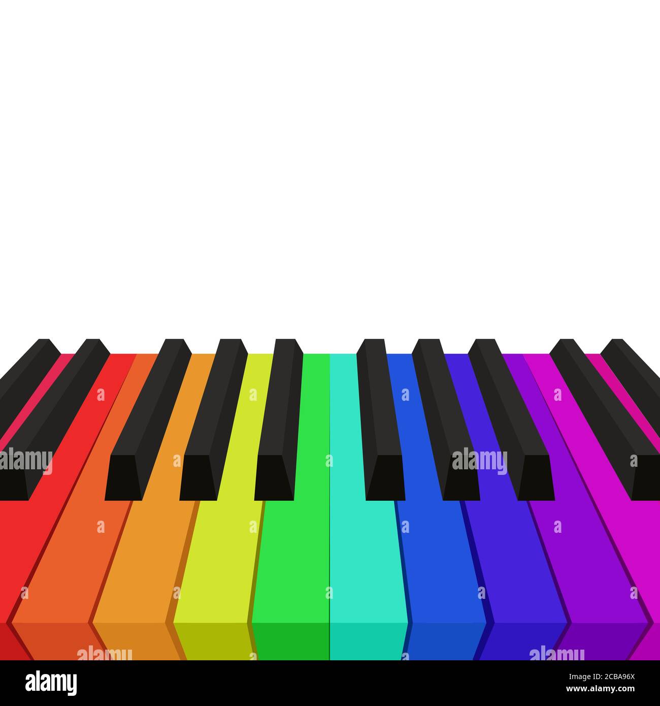 Rainbow piano hi-res stock photography and images - Alamy
