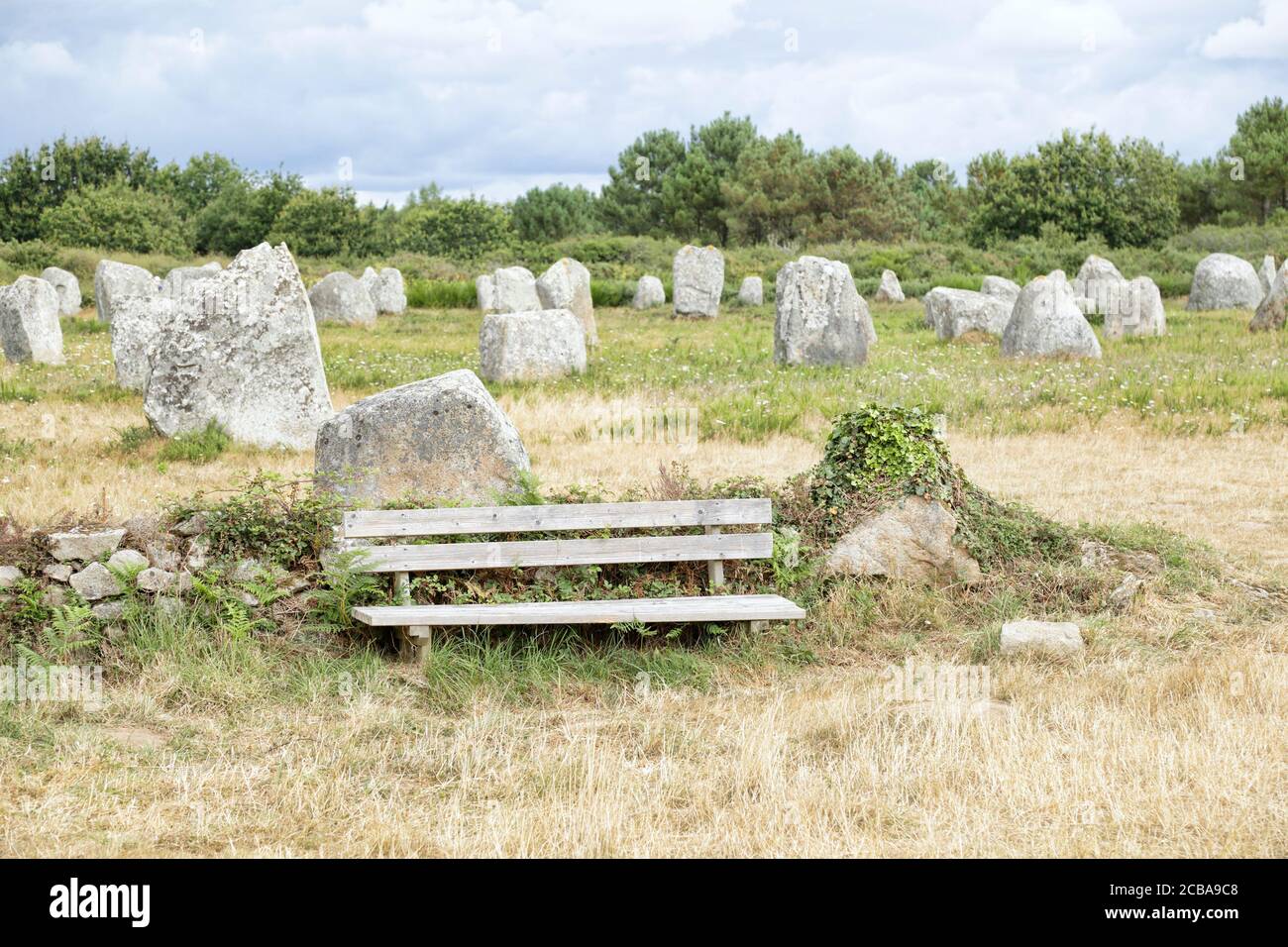 Carnac stones, collection of megalithic sites around the village of ...