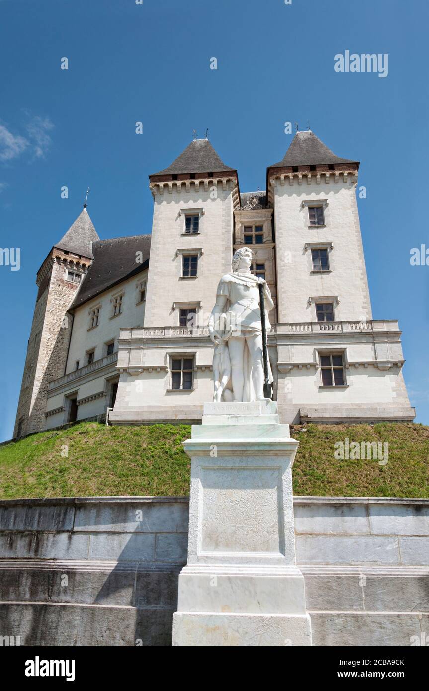 Pau medieval castle located in the French town of Pau in the department ...