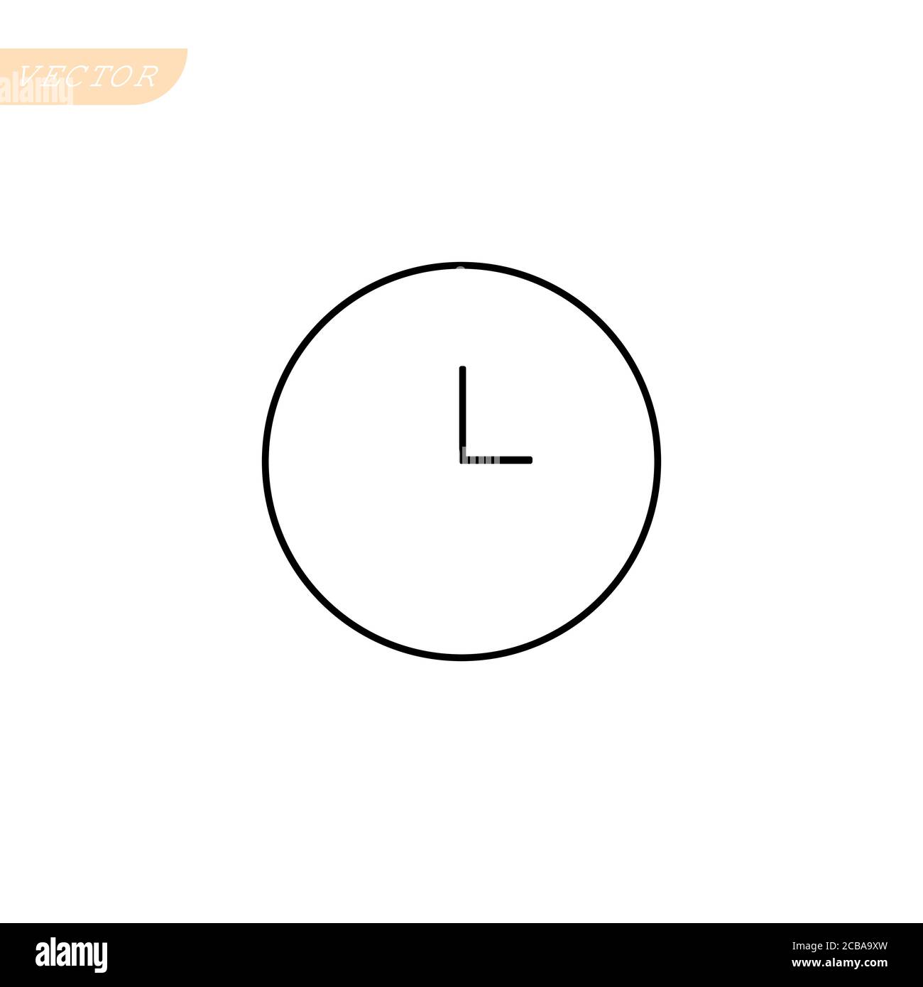 Clock icon. Clock Time symbol flat style. design web site icon, logo ...