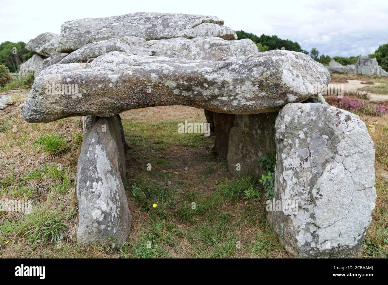 Dolmen and Carnac stones, collection of megalithic sites around the ...