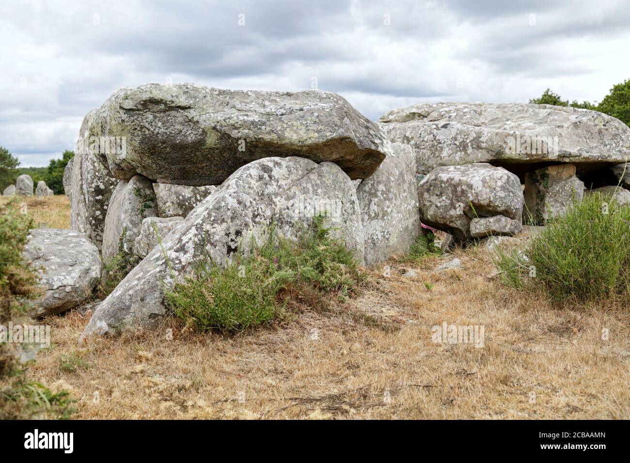 Dolmen and Carnac stones, collection of megalithic sites around the ...