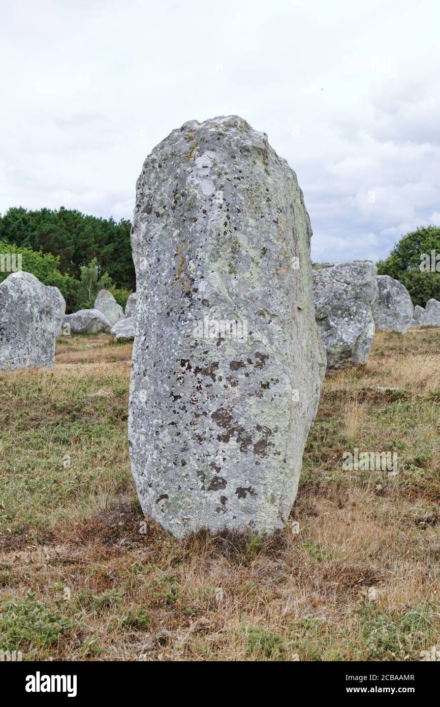 Neolithic erected menhir hi-res stock photography and images - Alamy