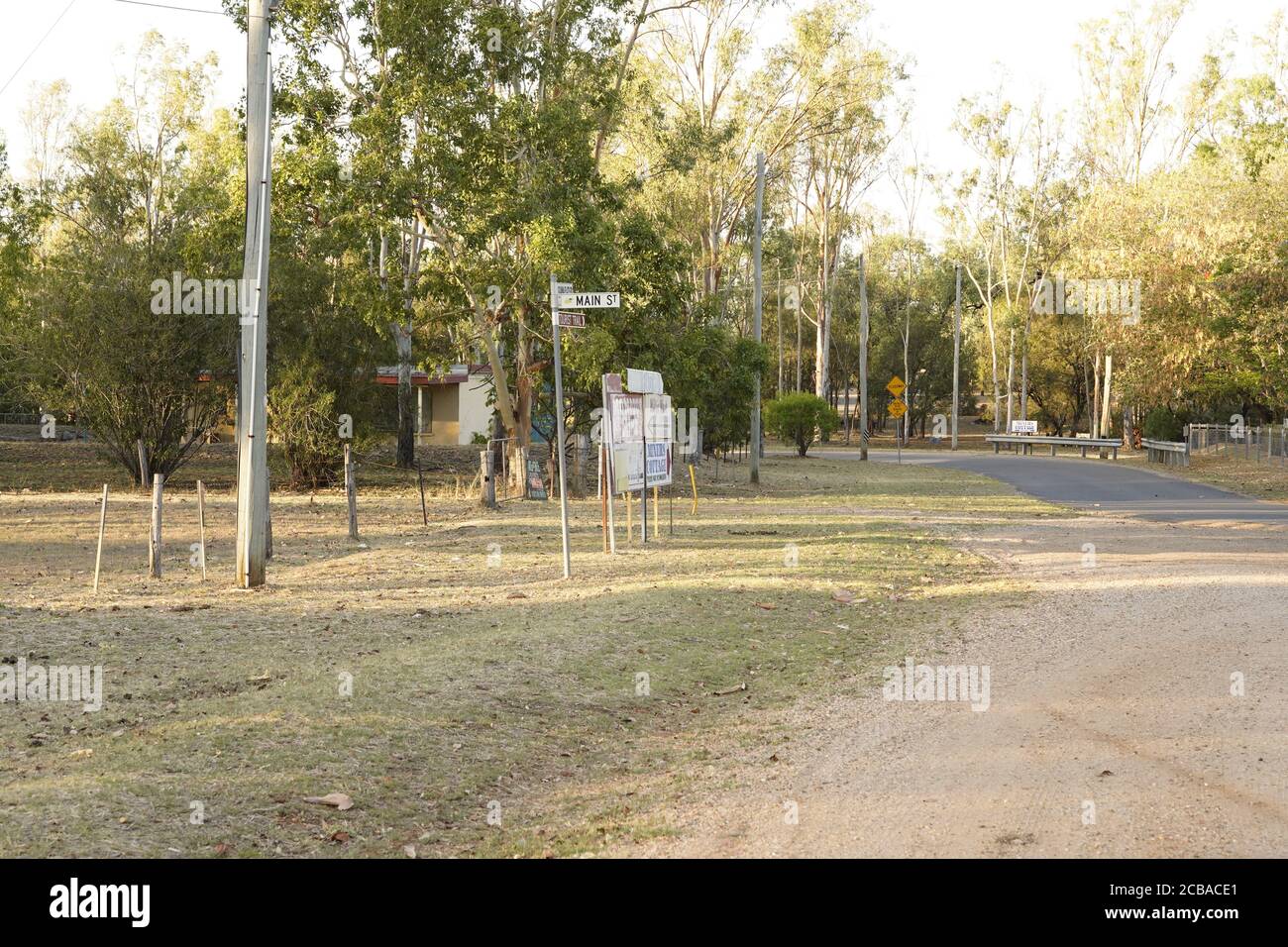 Rural town in the gem fields of Rubyvale, Queensland, Australia Stock ...