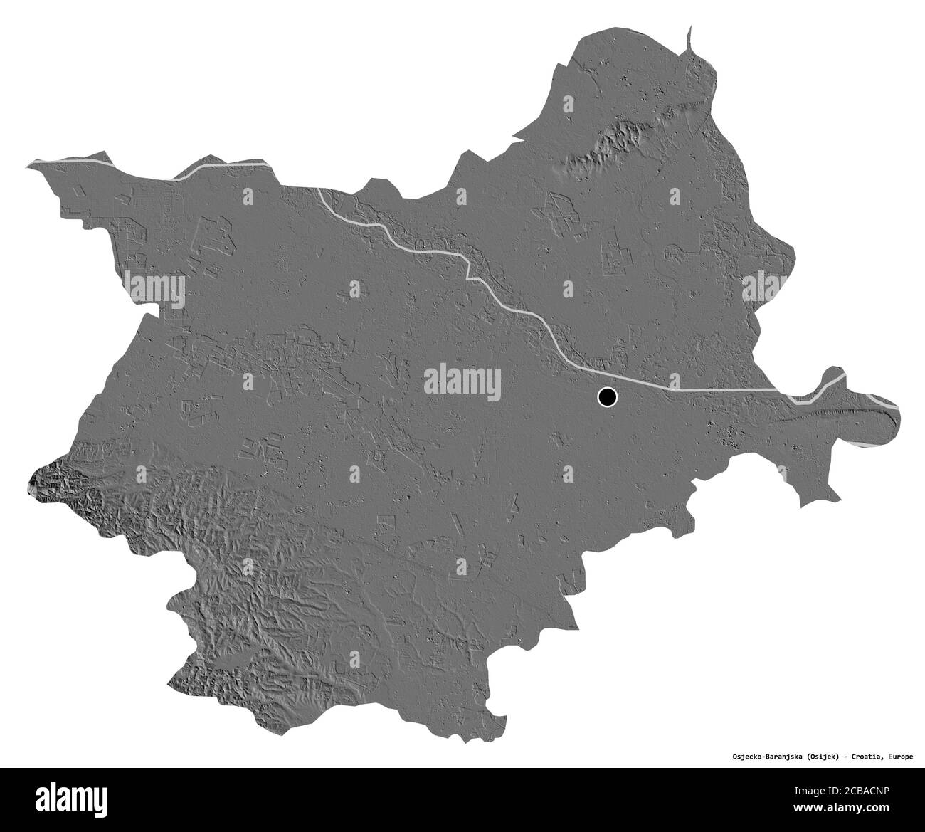 Osijek map hi-res stock photography and images - Alamy