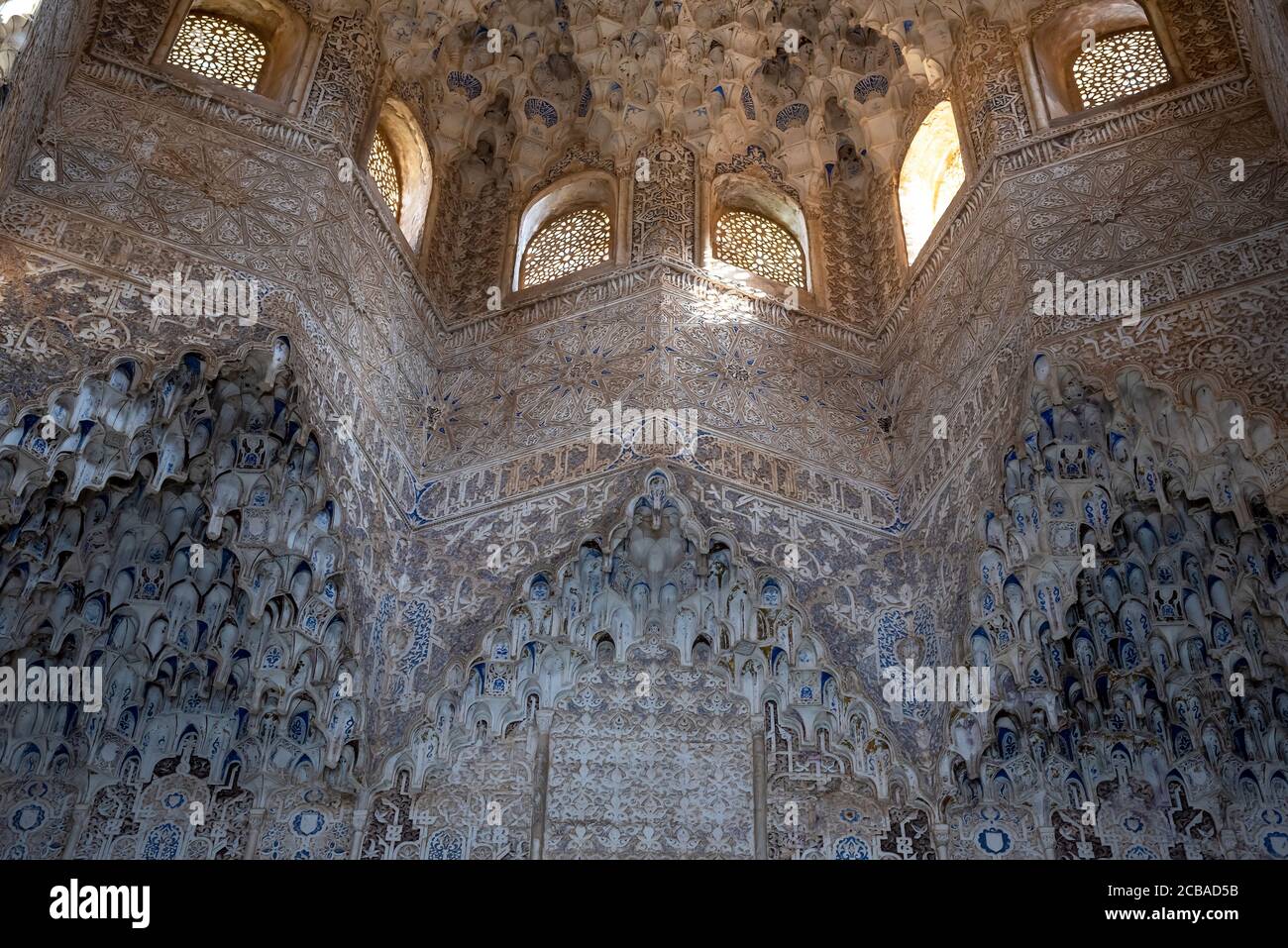 Ceiling of Alhambra Palace, Spain Stock Photo - Alamy