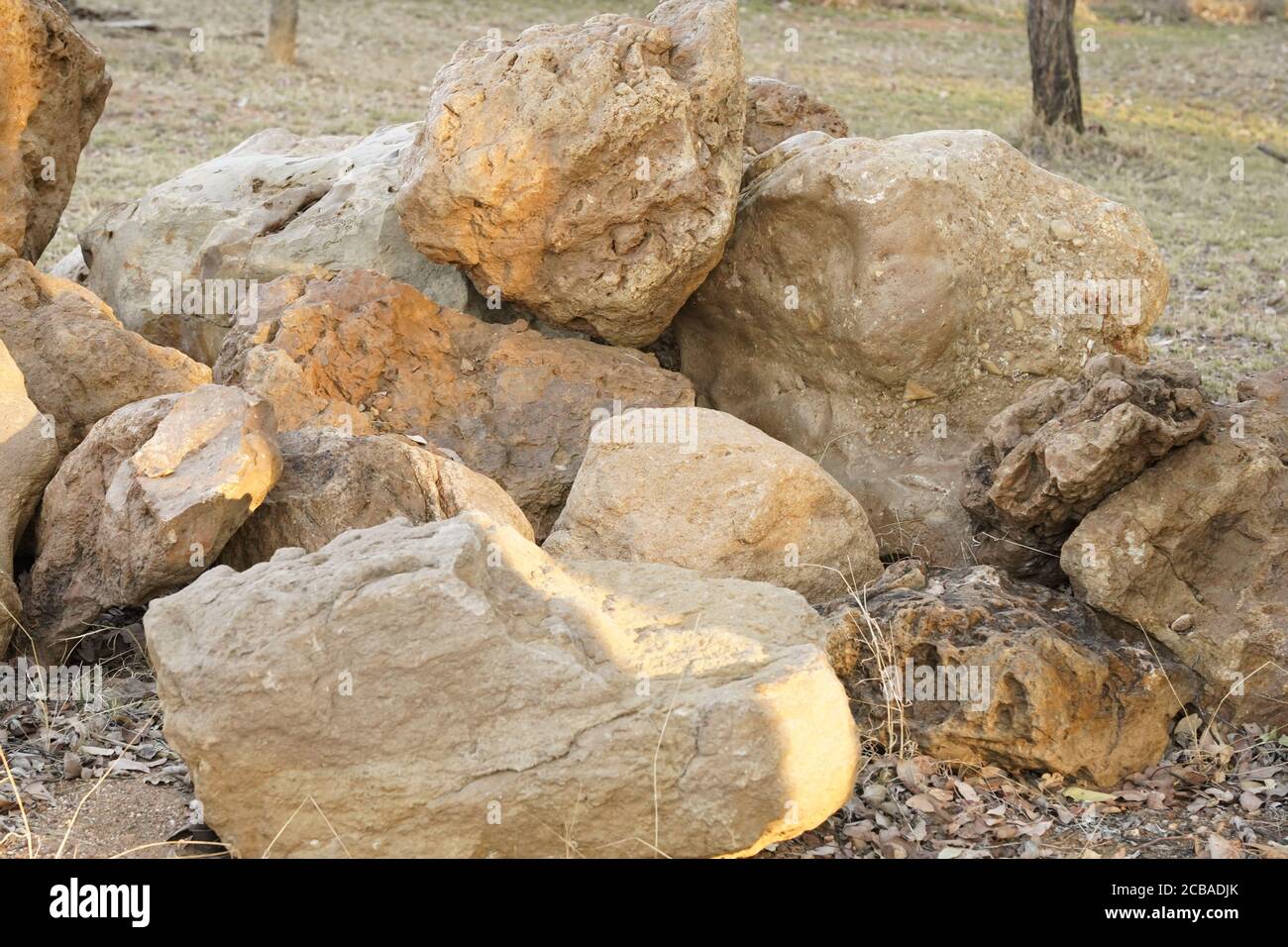 Natural billy boulders from the gem-fields used for building Stock ...