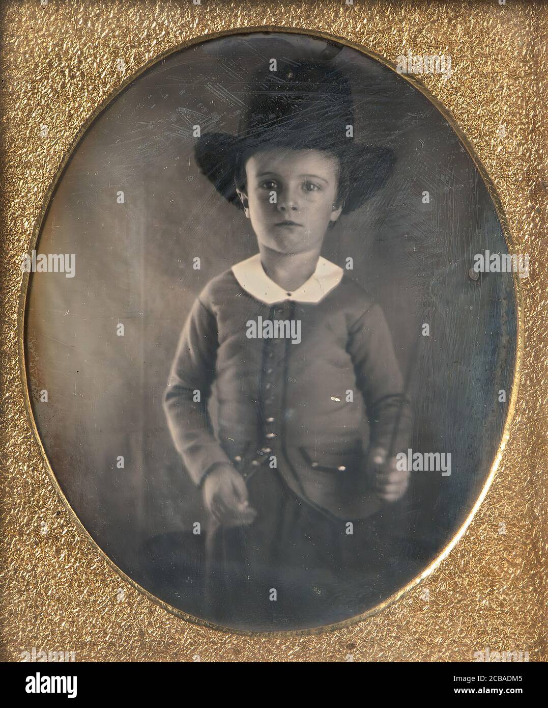 Young Boy Wearing Livery or Riding Costume, 1840s Stock Photo - Alamy