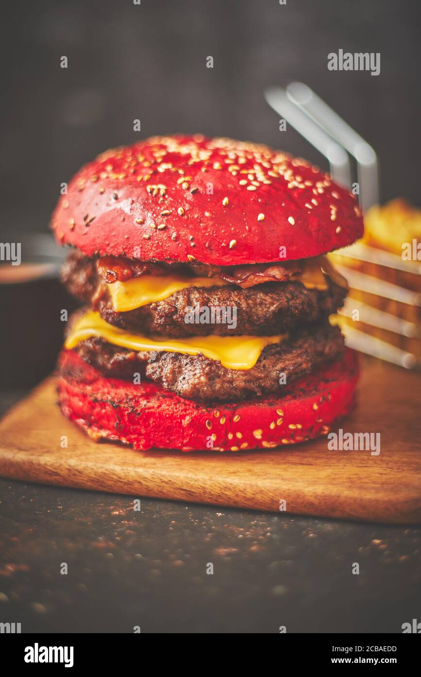 Red bun hi-res stock photography and images - Alamy