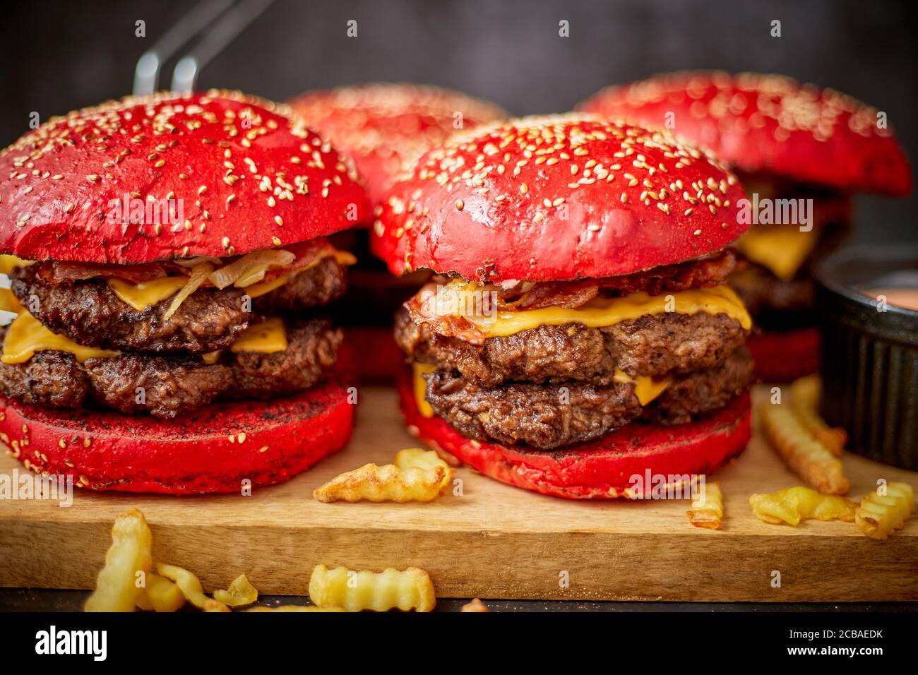 Appetizing burger french fries hi-res stock photography and images - Alamy