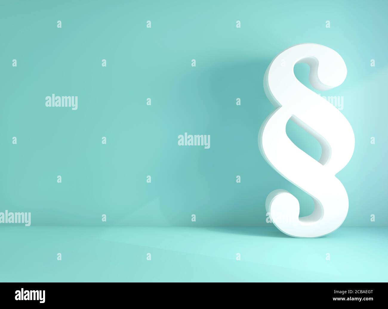 Illustration of the section sign on a baby blue background Stock Photo ...