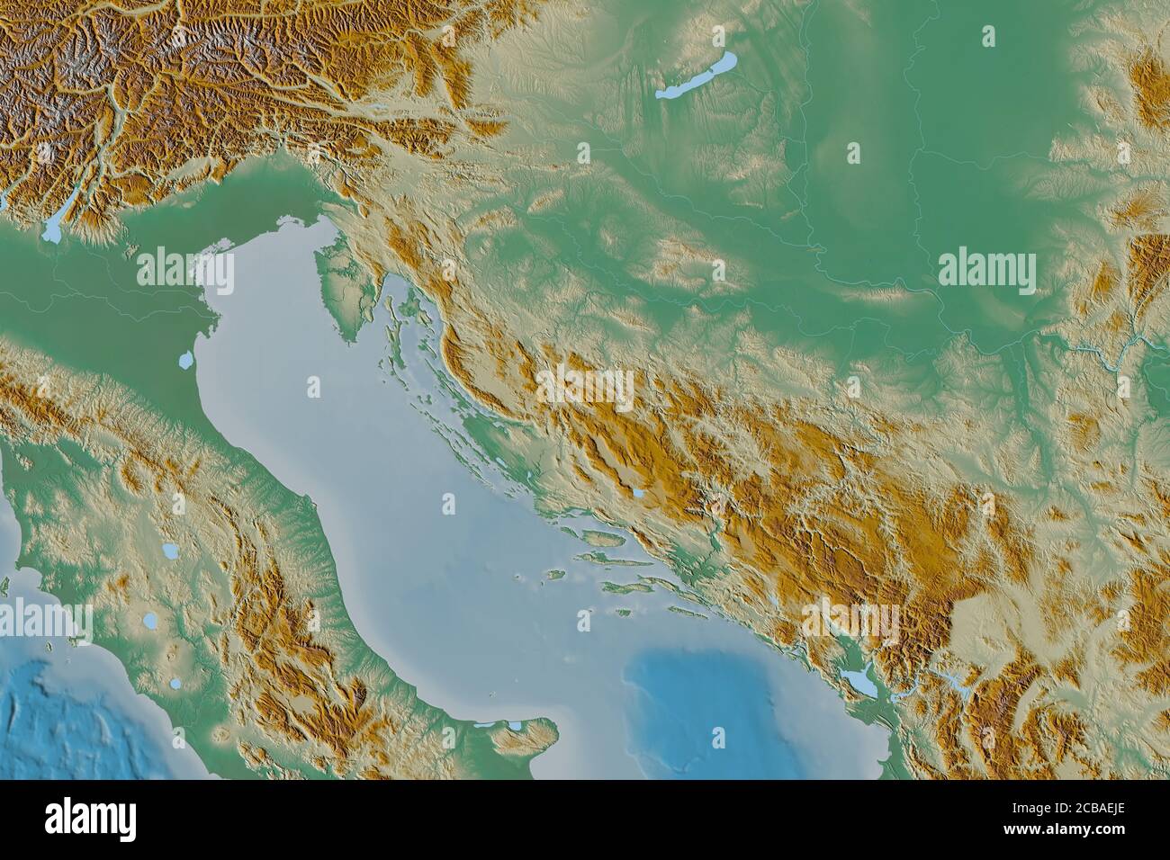 Relief map croatia relief hi-res stock photography and images - Alamy