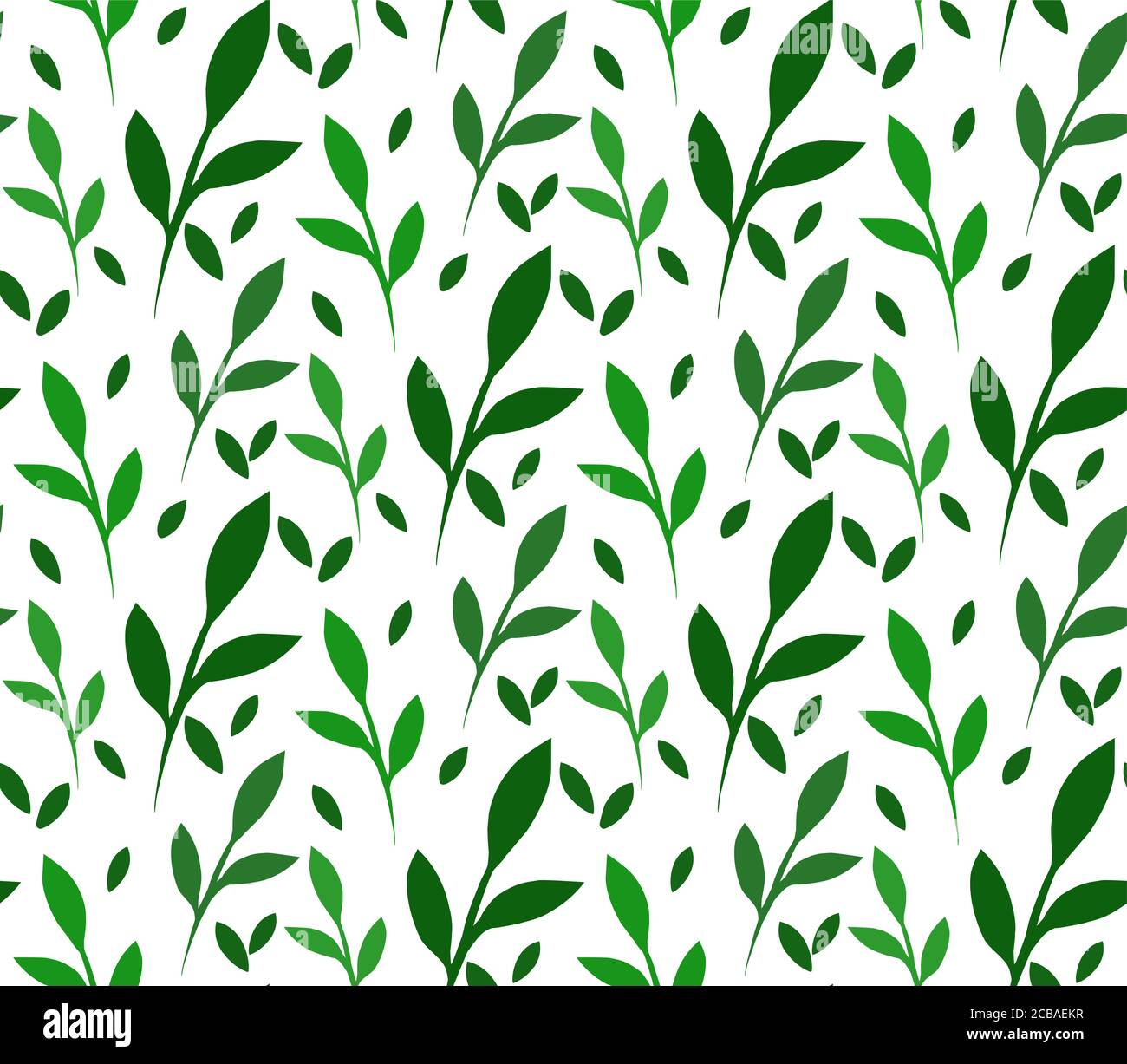 Seamless vector texture with little green leaves for your creativity ...