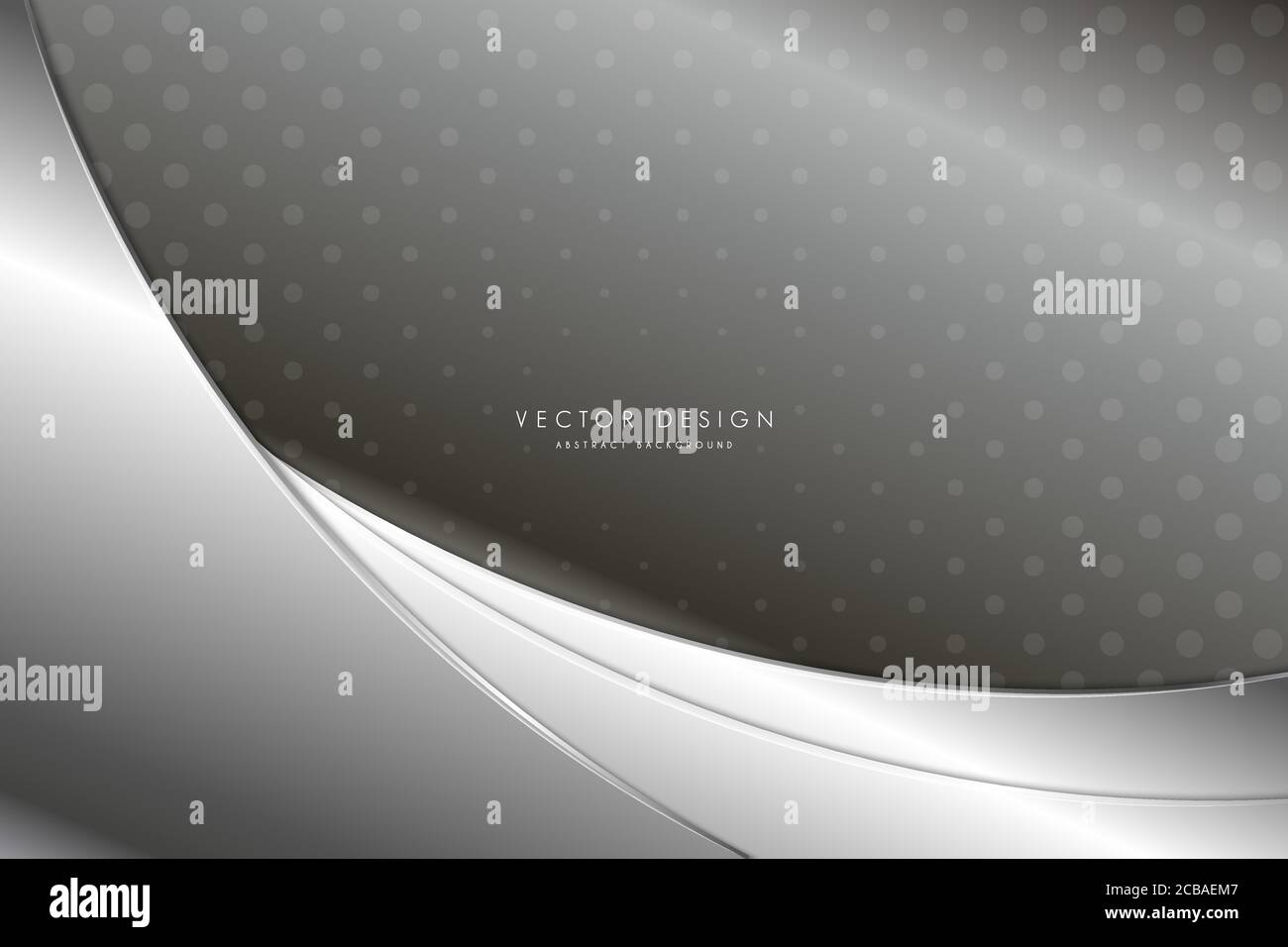 Metallic background.Elegant of gray with dotted minimal template modern ...