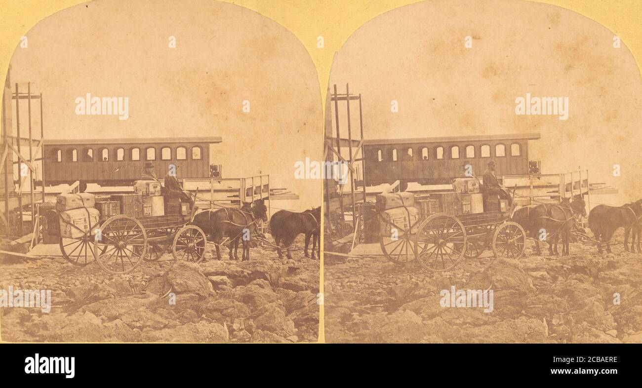 Group of 9 Stereograph Views of Carriages, Stagecoaches, and Wagons ...