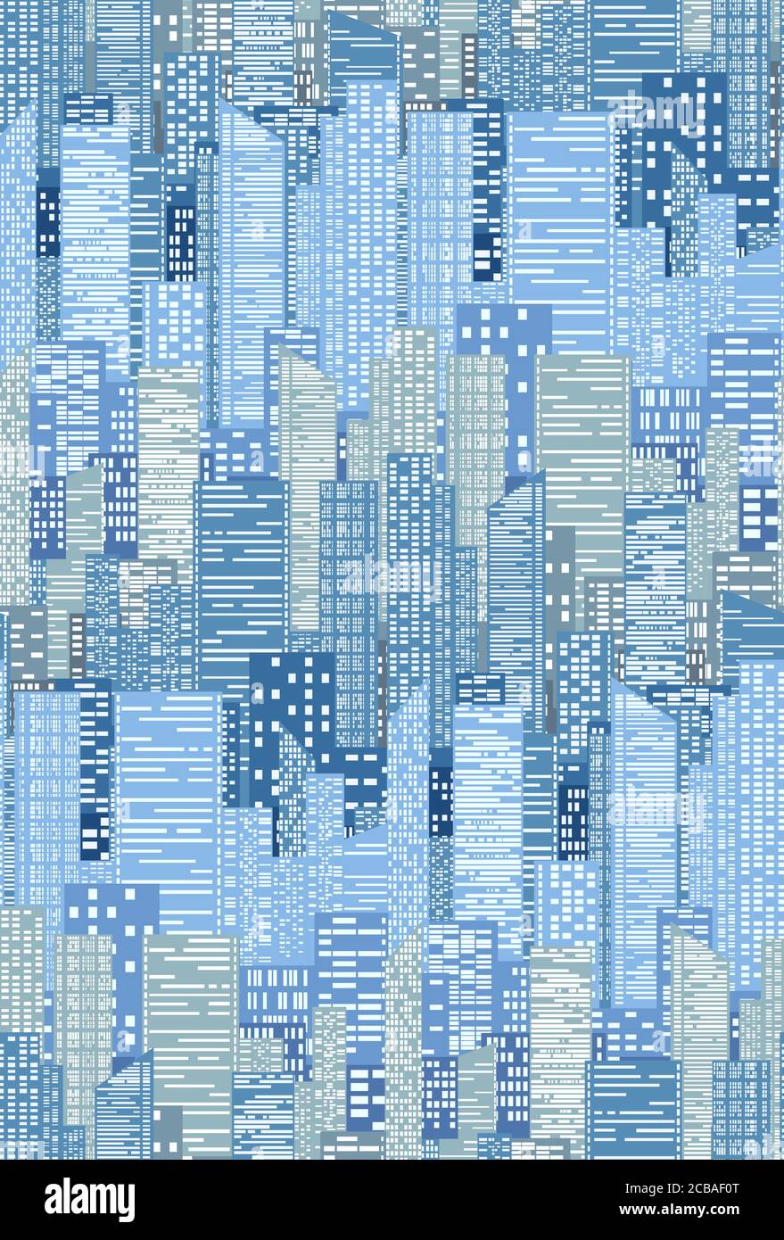 Seamless texture with city buildings and skyscrapers for backgrounds ...