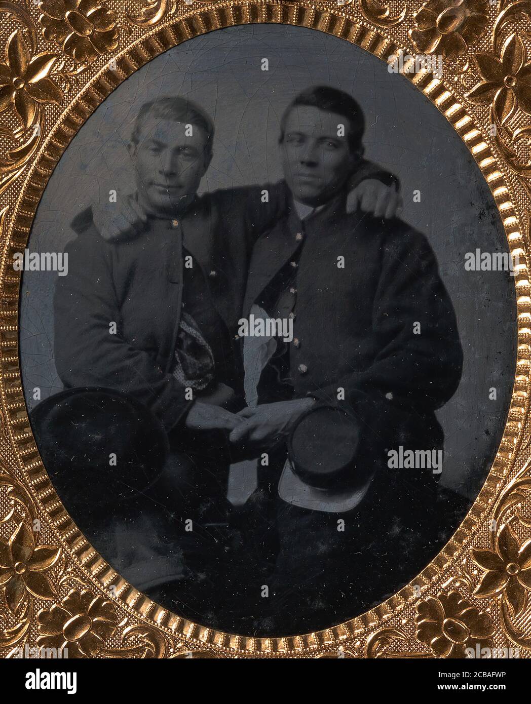 Civil war portrait photograph frame hi-res stock photography and images ...