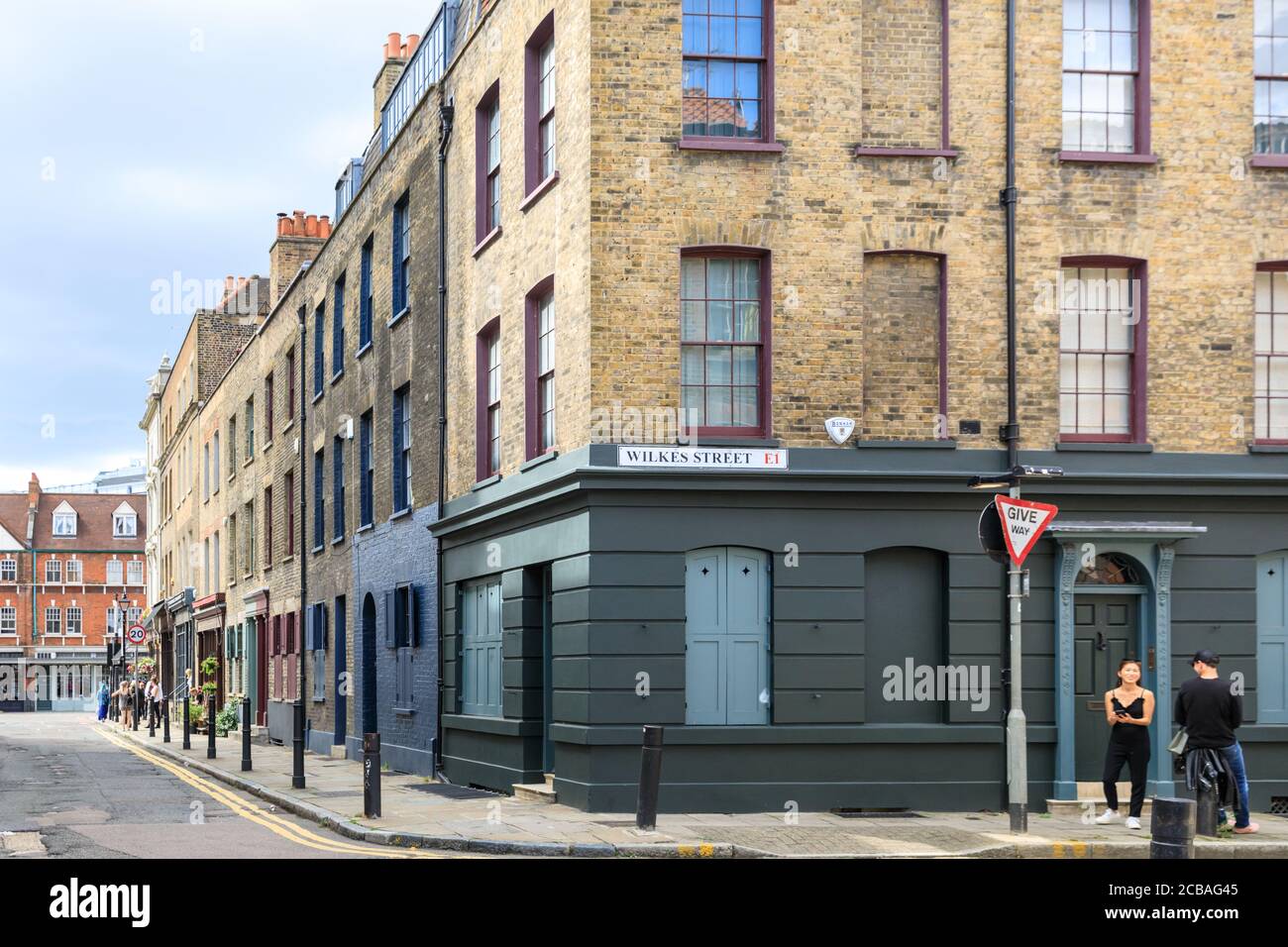 Houses, historic restored Georgian architecture in Princelet Street and ...