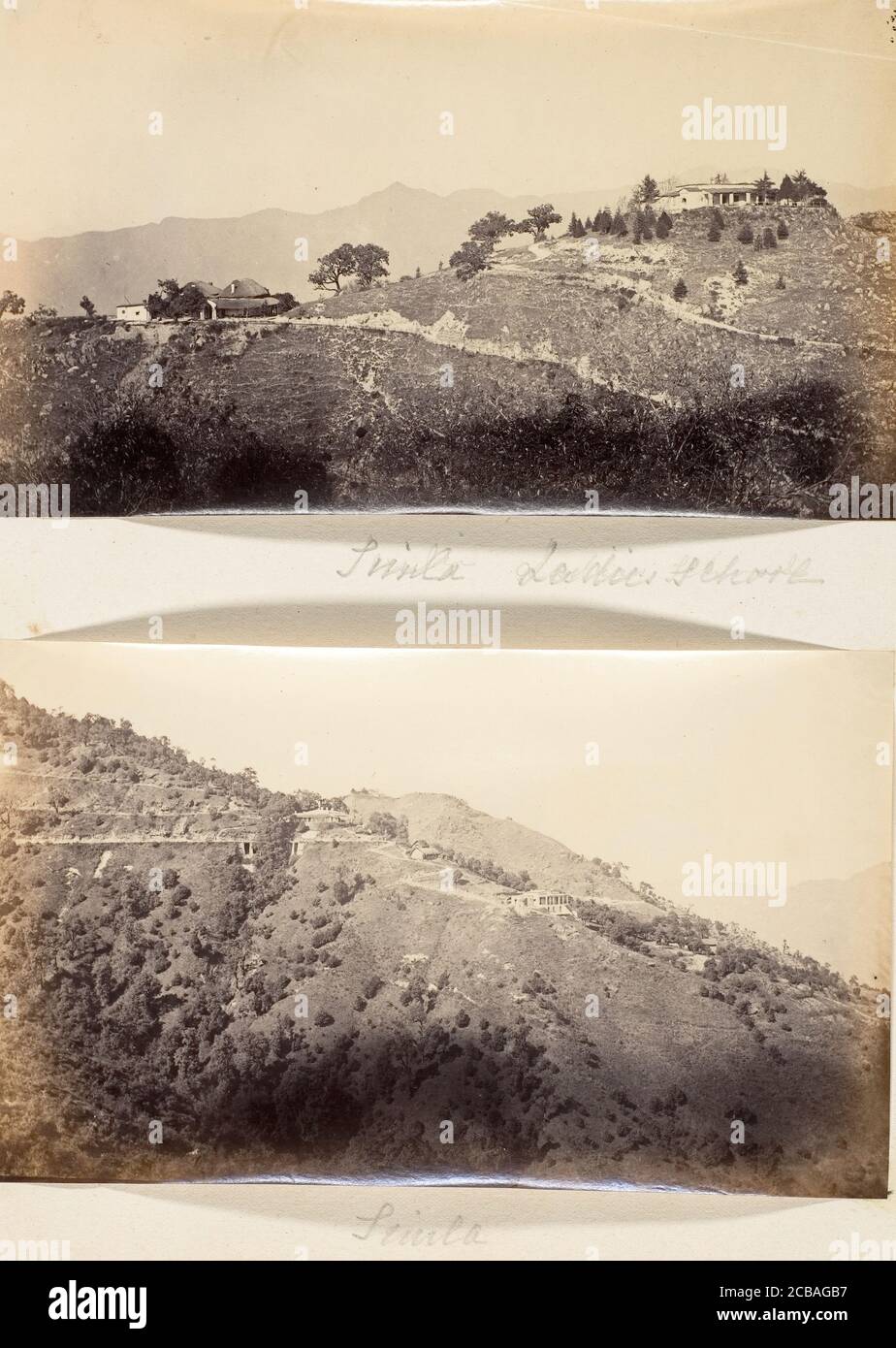 India simla 19th century hi-res stock photography and images - Alamy