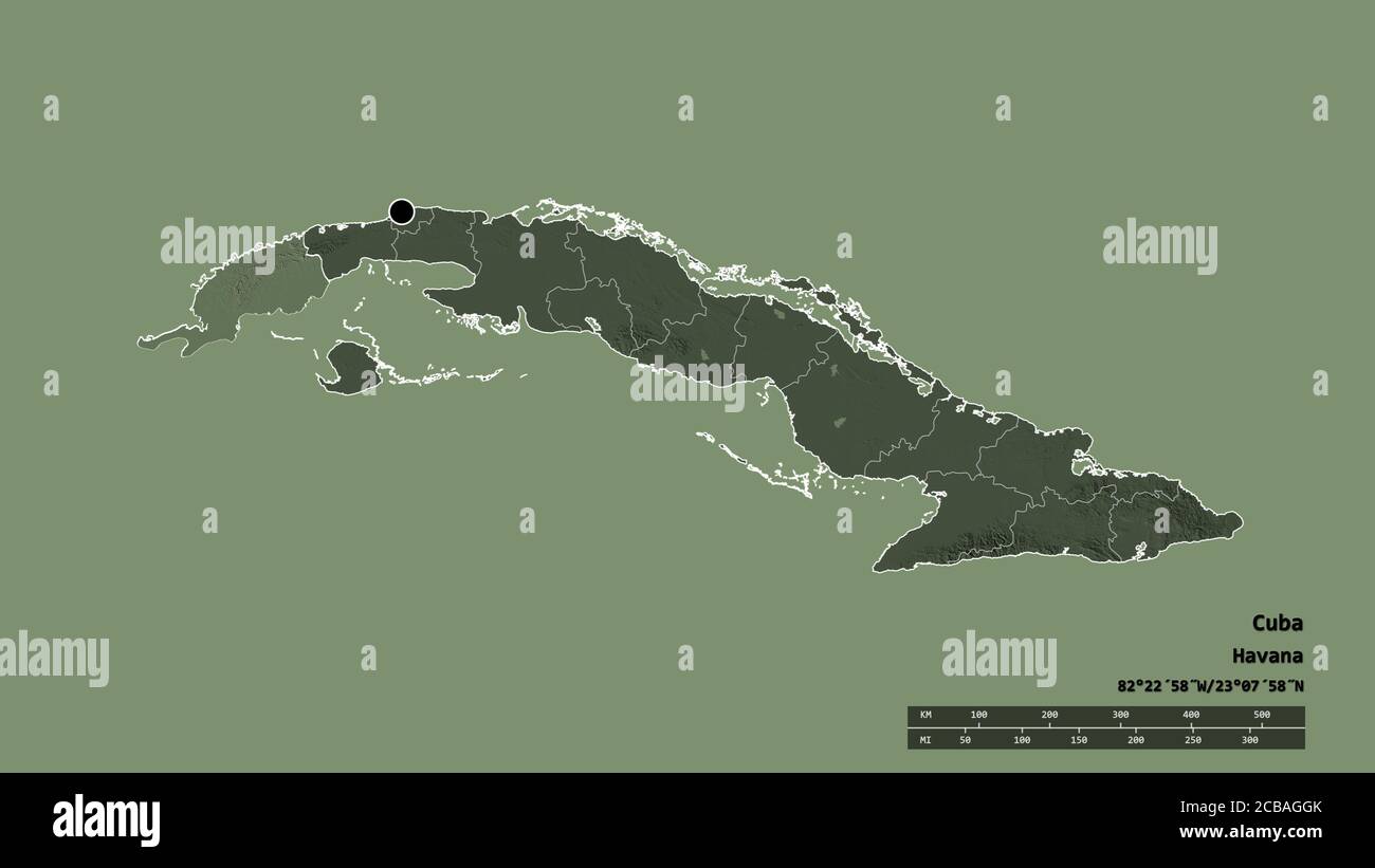 Pinar del rio cuba map hi-res stock photography and images - Alamy