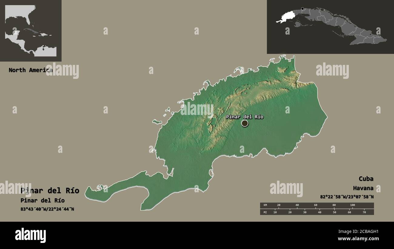 Pinar del rio cuba map hi-res stock photography and images - Alamy