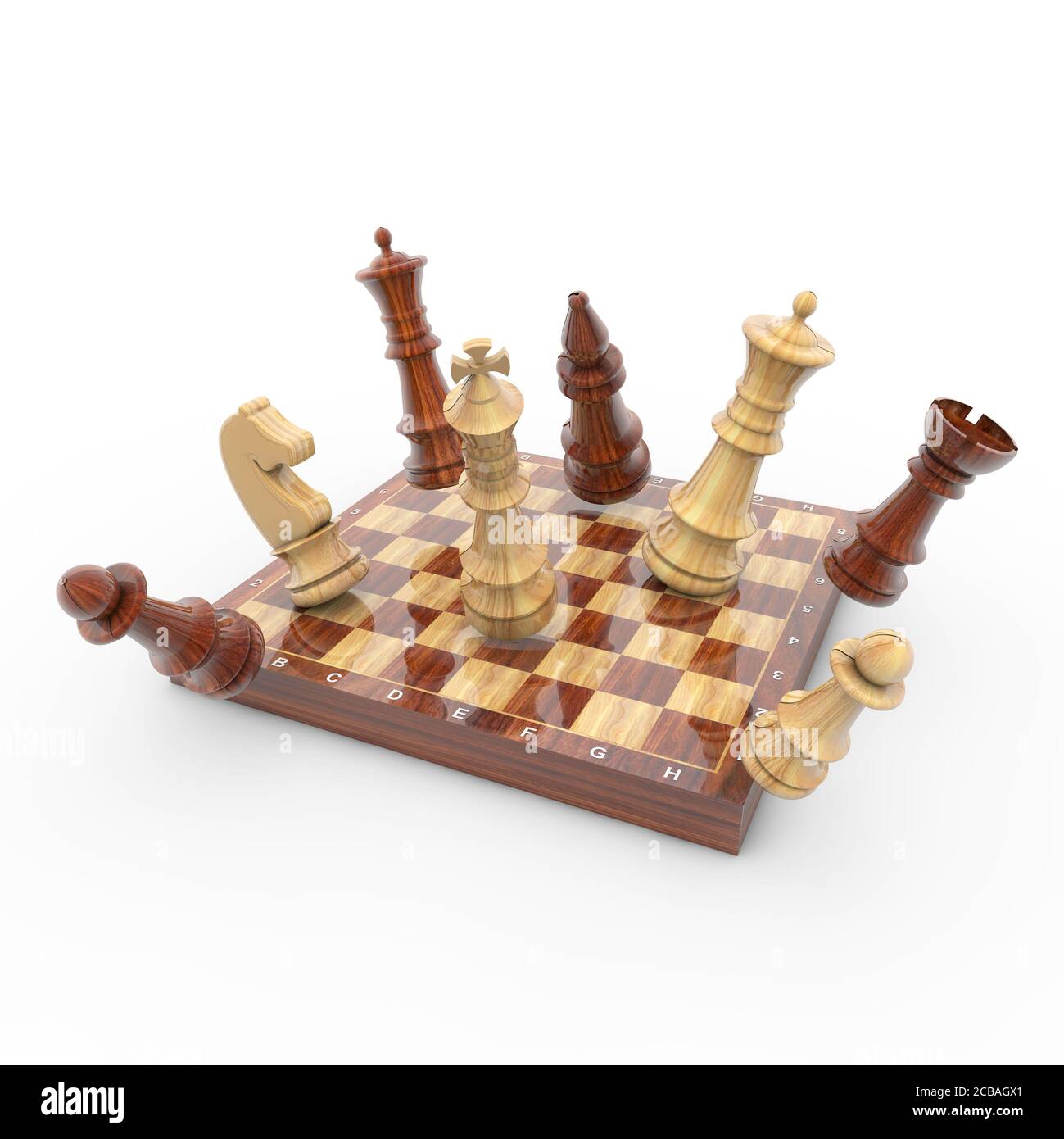 3d digital render chess piece hi-res stock photography and images - Alamy