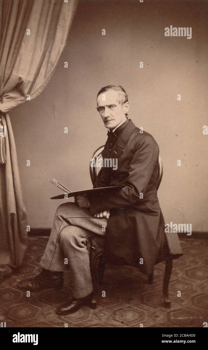 [Alexander Calame], 1860s Stock Photo - Alamy