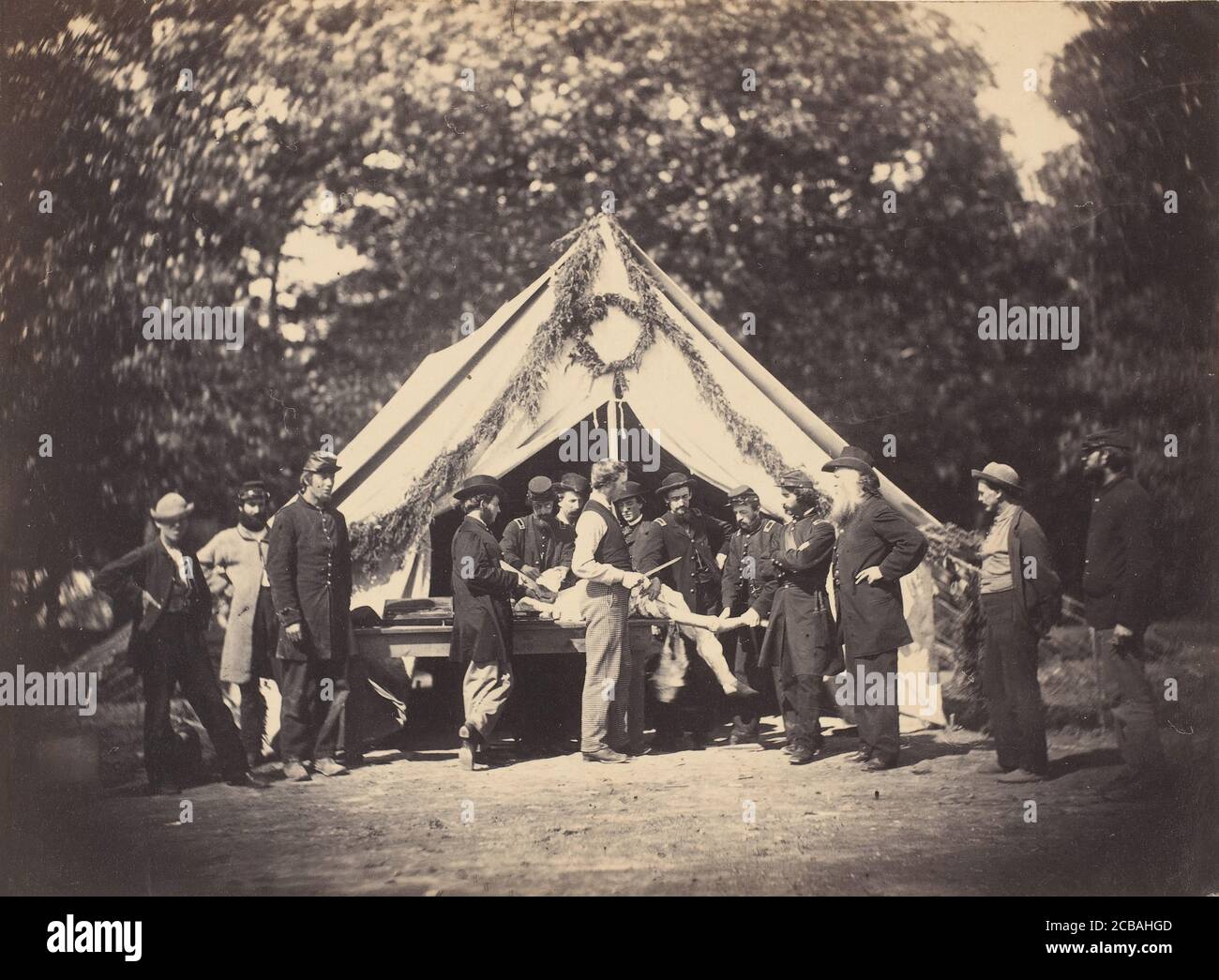 Operating Tent, Camp Letterman, Gettysburg, Pennsylvania, 1863 Stock ...