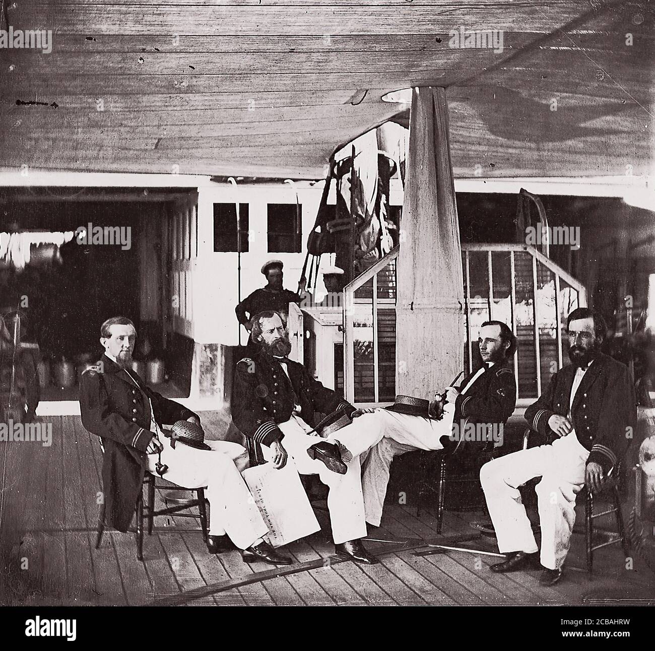 Officers of U.S.S. Hunchback, 1861-65. Formerly attributed to Mathew B ...