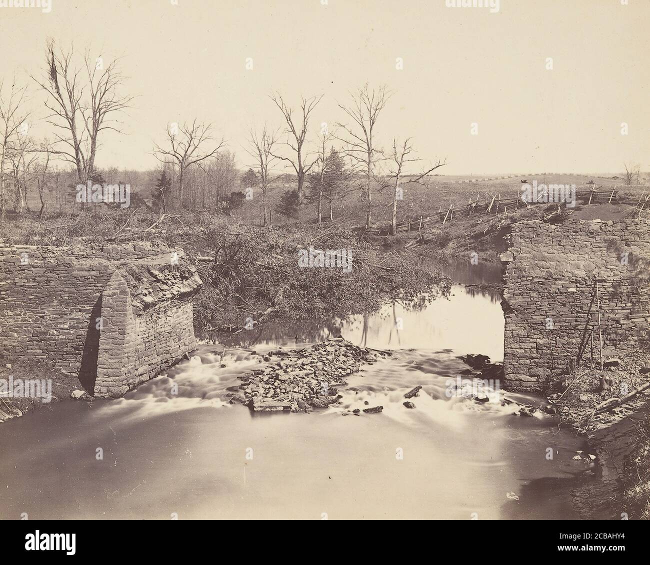 Stone Bridge - Bull Run, 1862 Stock Photo - Alamy