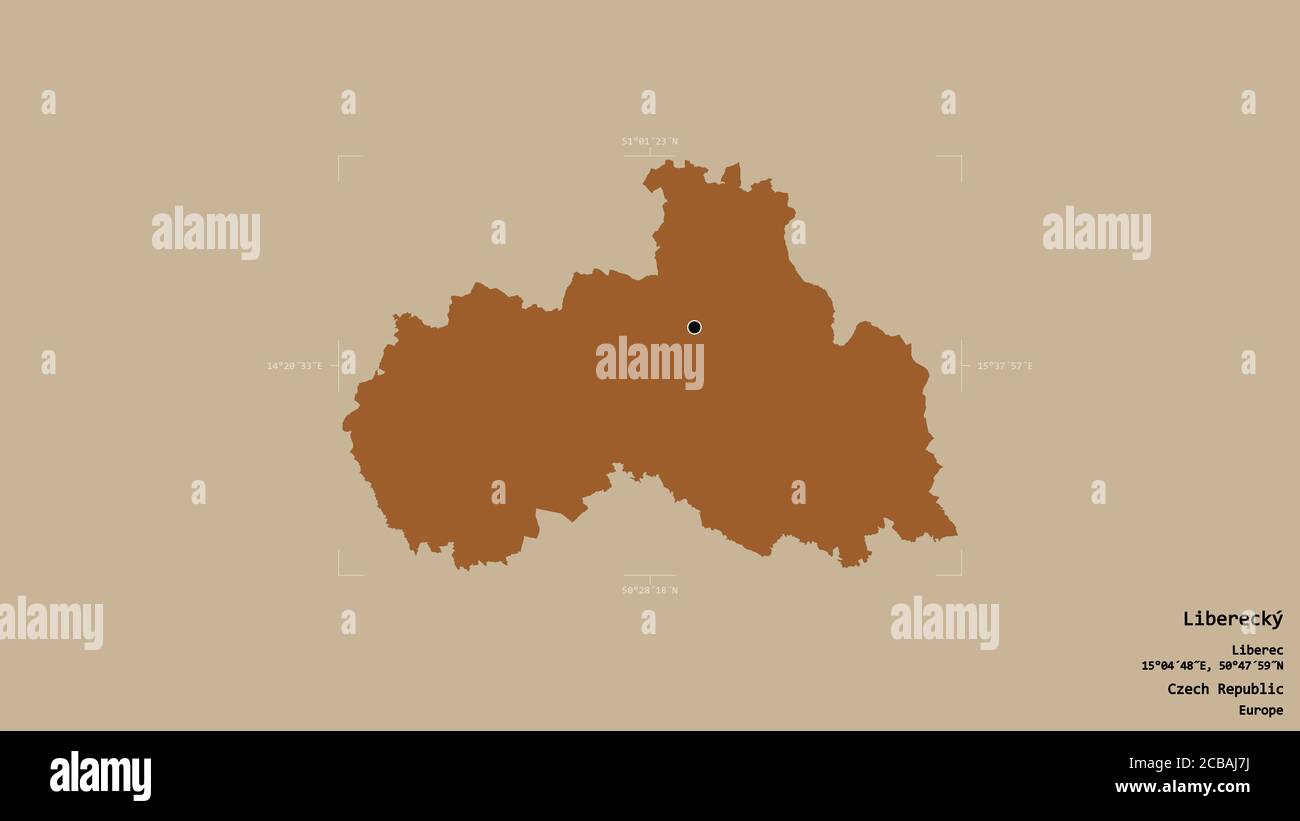 Liberec on a map hi-res stock photography and images - Alamy