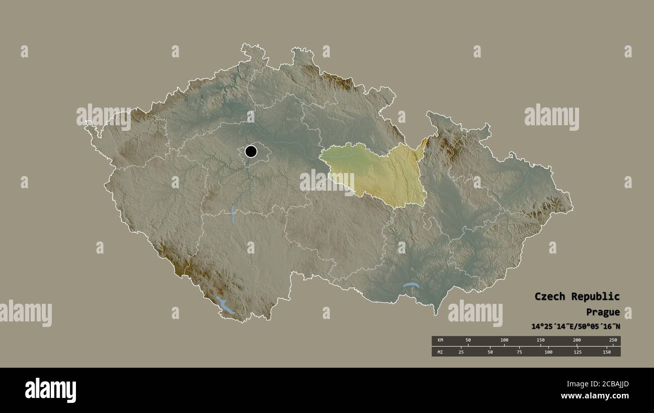 3d relief map of czech republic hi-res stock photography and images - Alamy