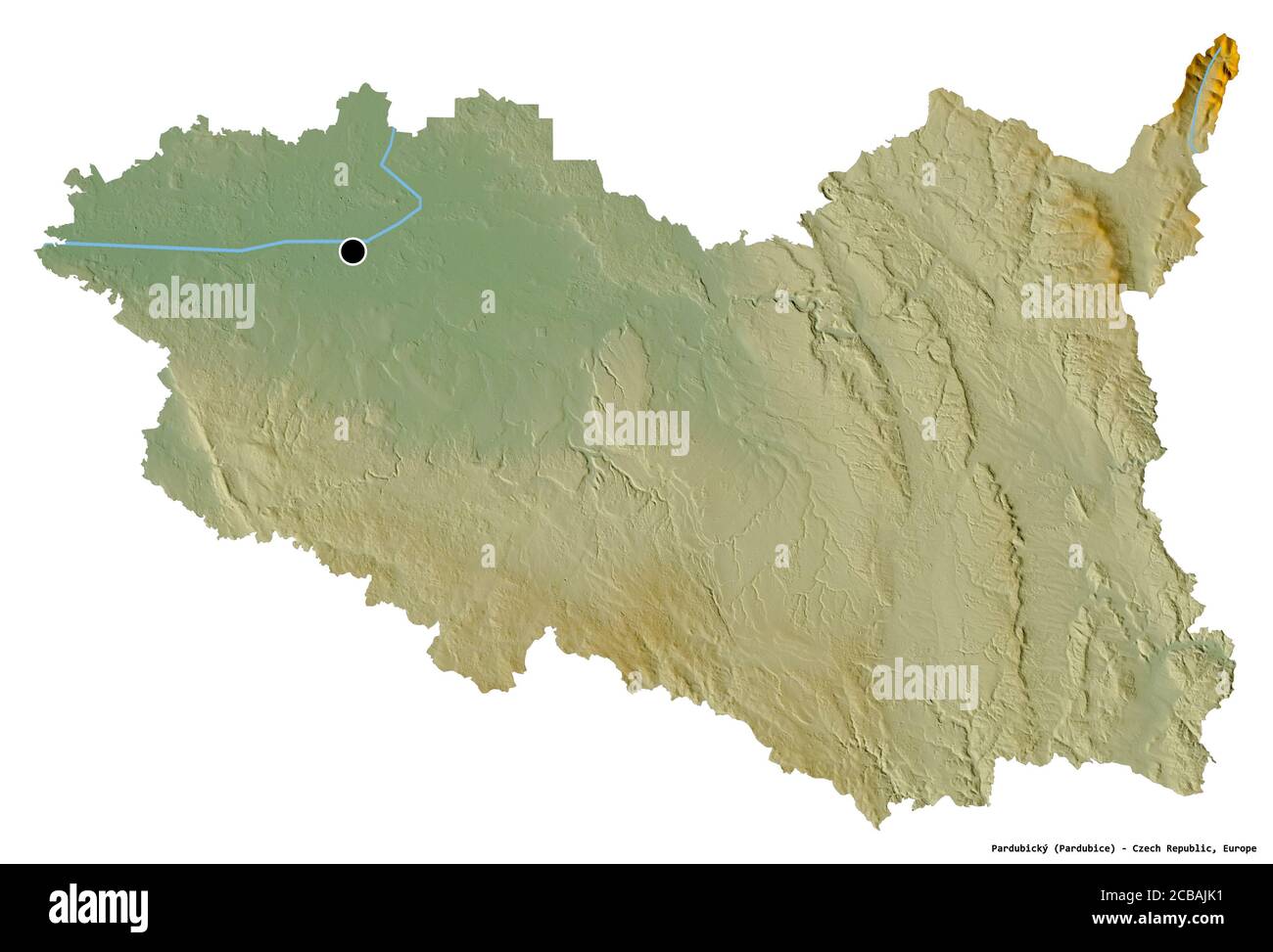 Czech republic relief map hi-res stock photography and images - Alamy