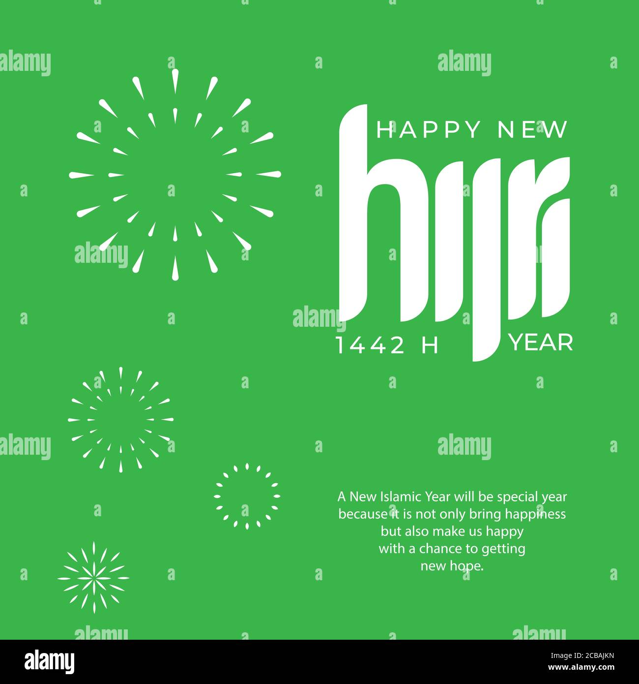 vector illustration happy new Hijri year 1442 . Happy Islamic New Year ...
