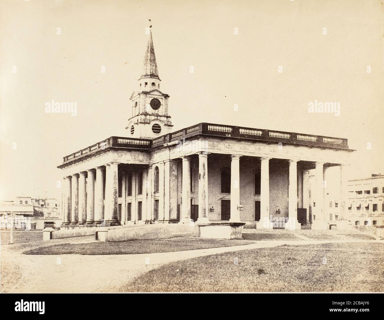 St. John's Church, Calcutta, 1850s Stock Photo - Alamy