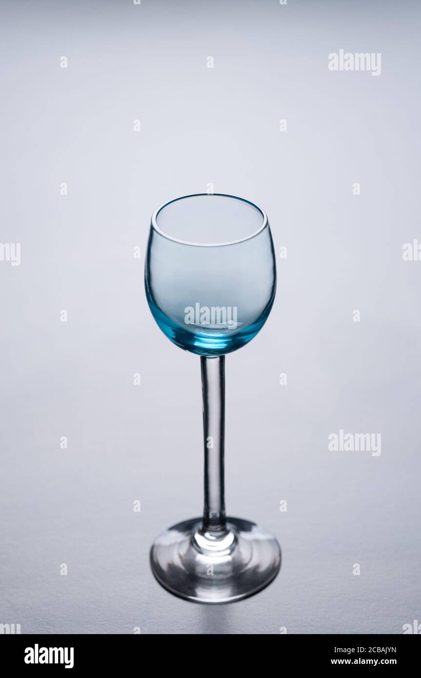 Blue glass cup Stock Photo - Alamy