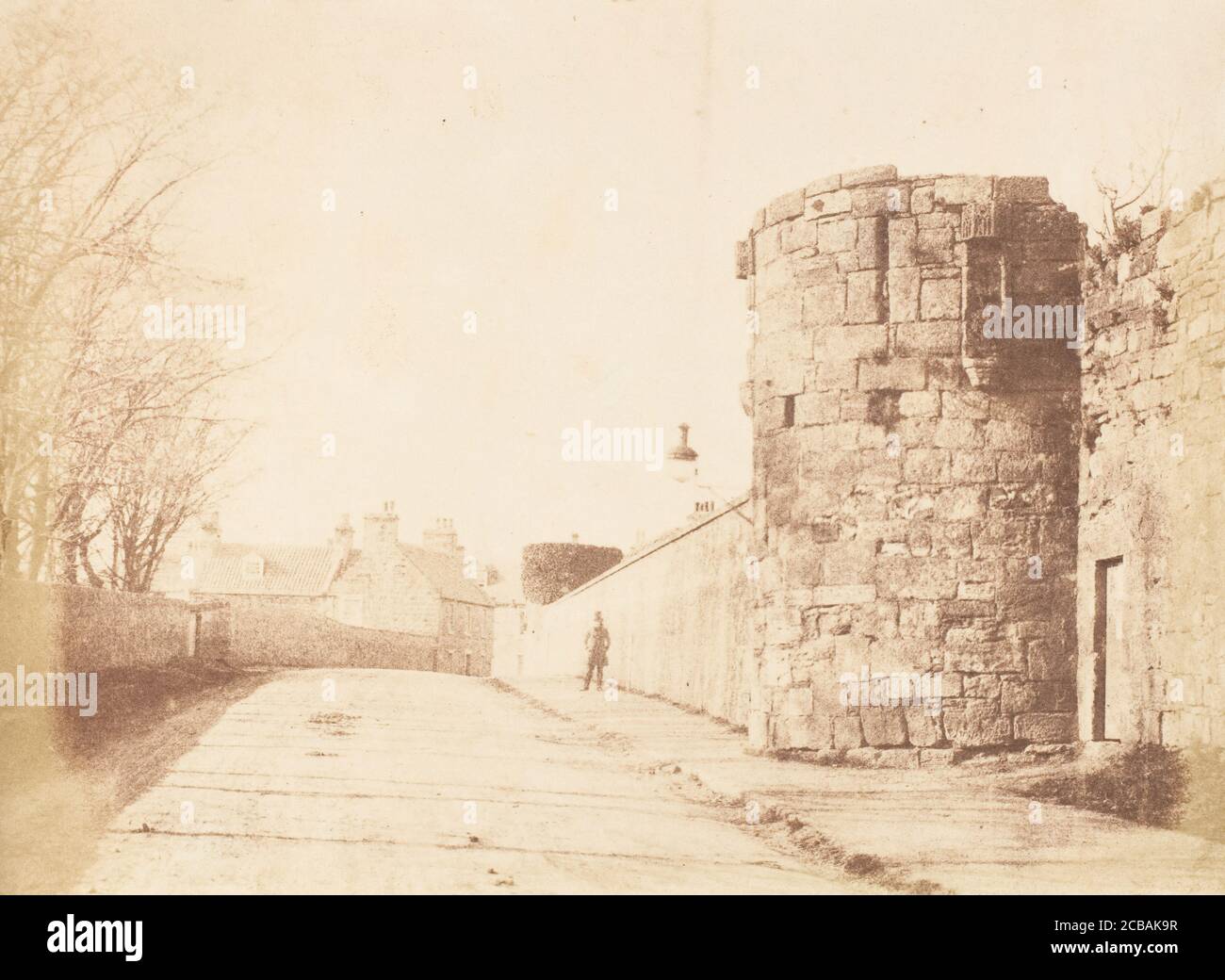 St. Andrews. The Abbey Wall, 1843-47 Stock Photo - Alamy