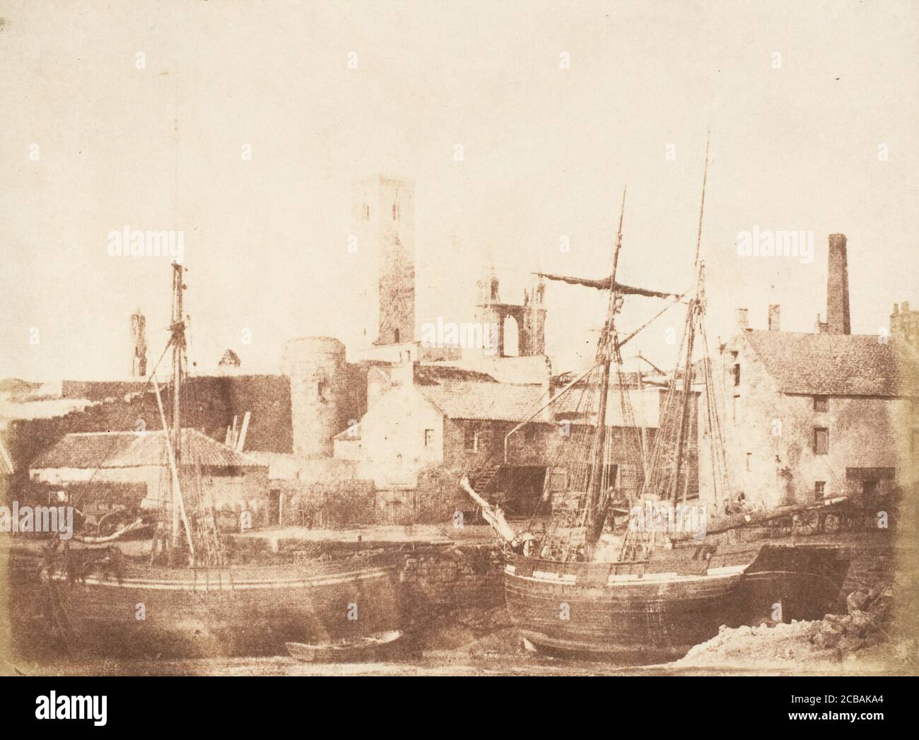 St. Andrews. The Harbor, 1843-47 Stock Photo - Alamy