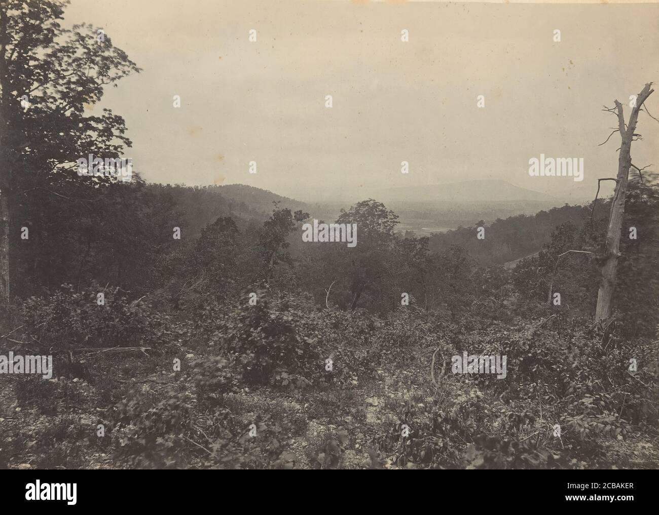 Mission Ridge Scene of Sherman's Attack, 1860s Stock Photo - Alamy