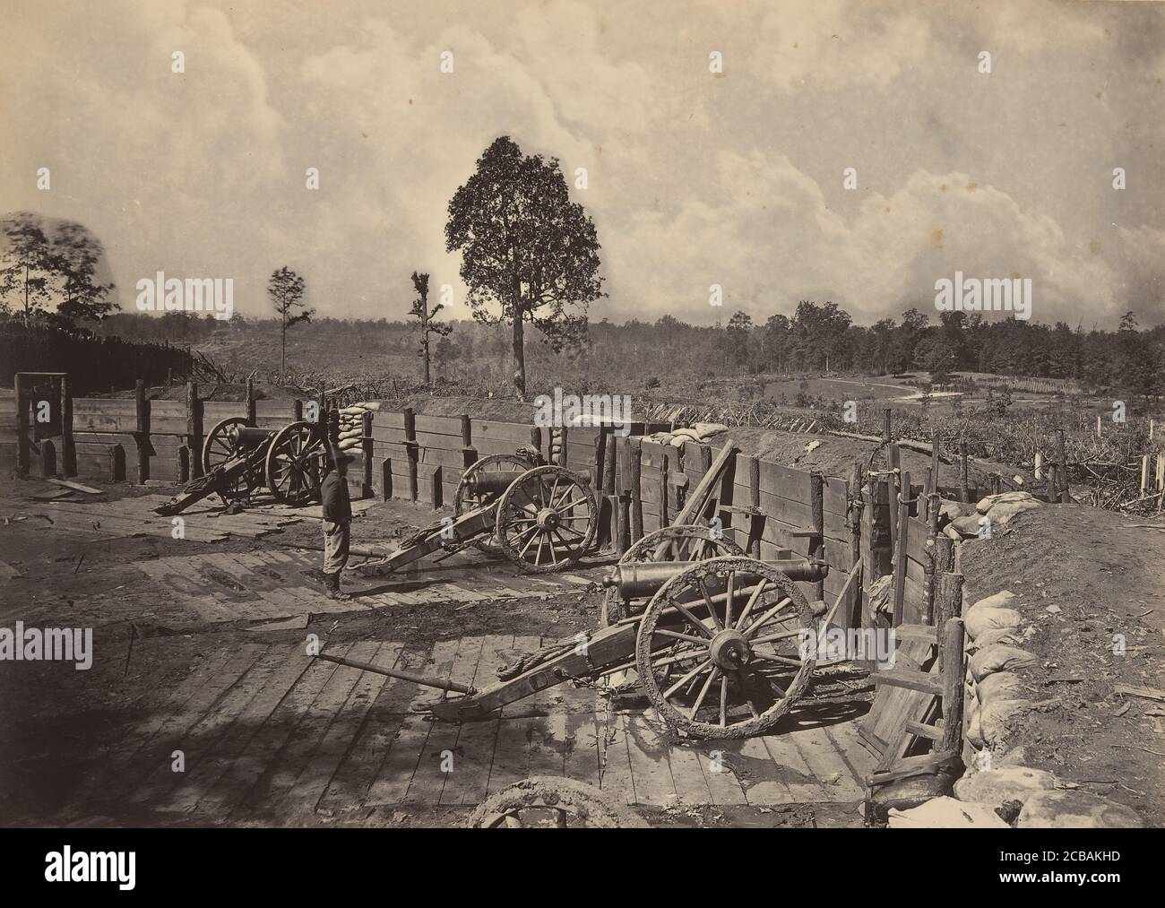 Rebel Works in Front of Atlanta, Georgia No. 2, 1860s Stock Photo - Alamy