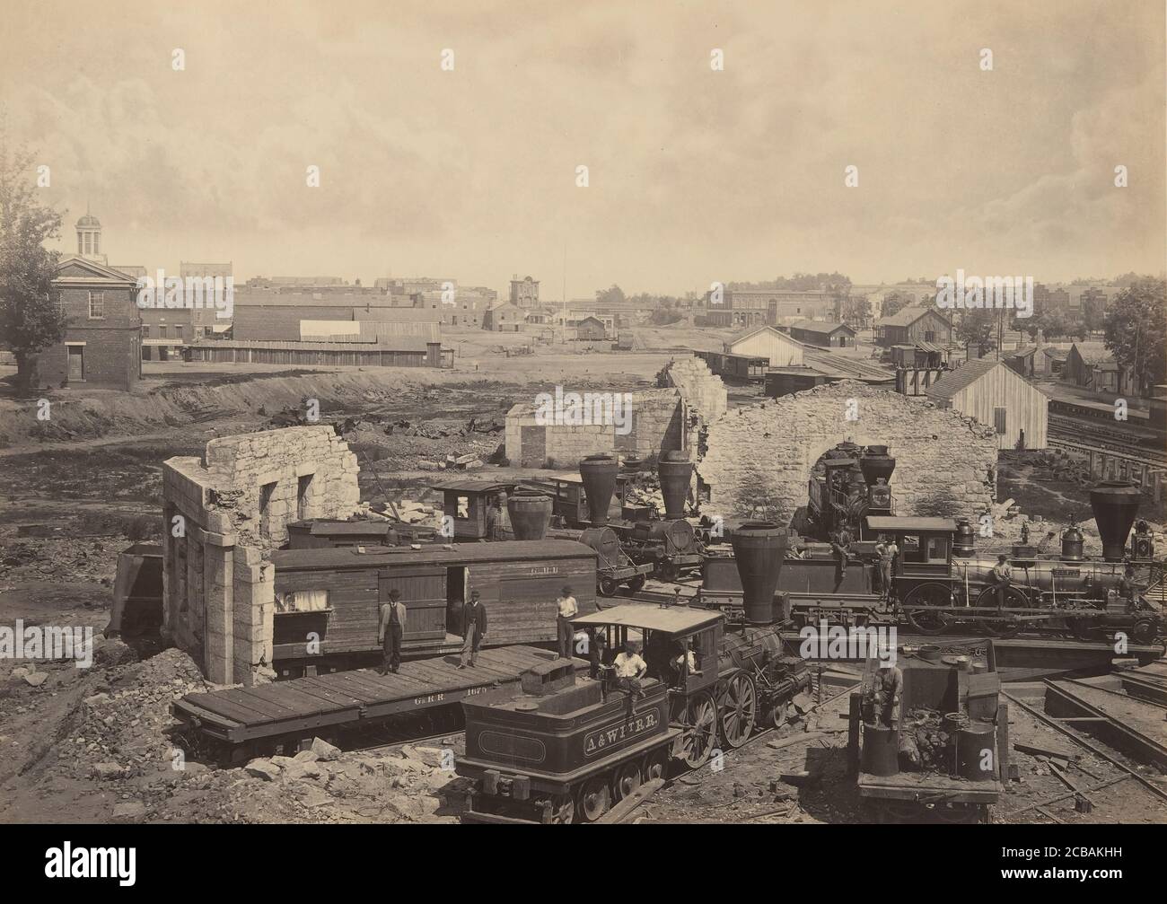 Steam locomotive america 1860s hi-res stock photography and images - Alamy