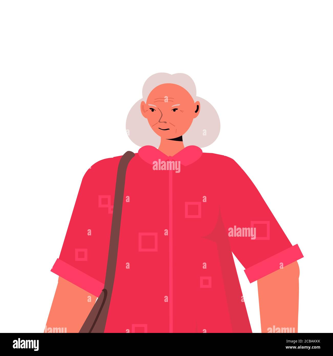 Gray Haired Lady Cartoon