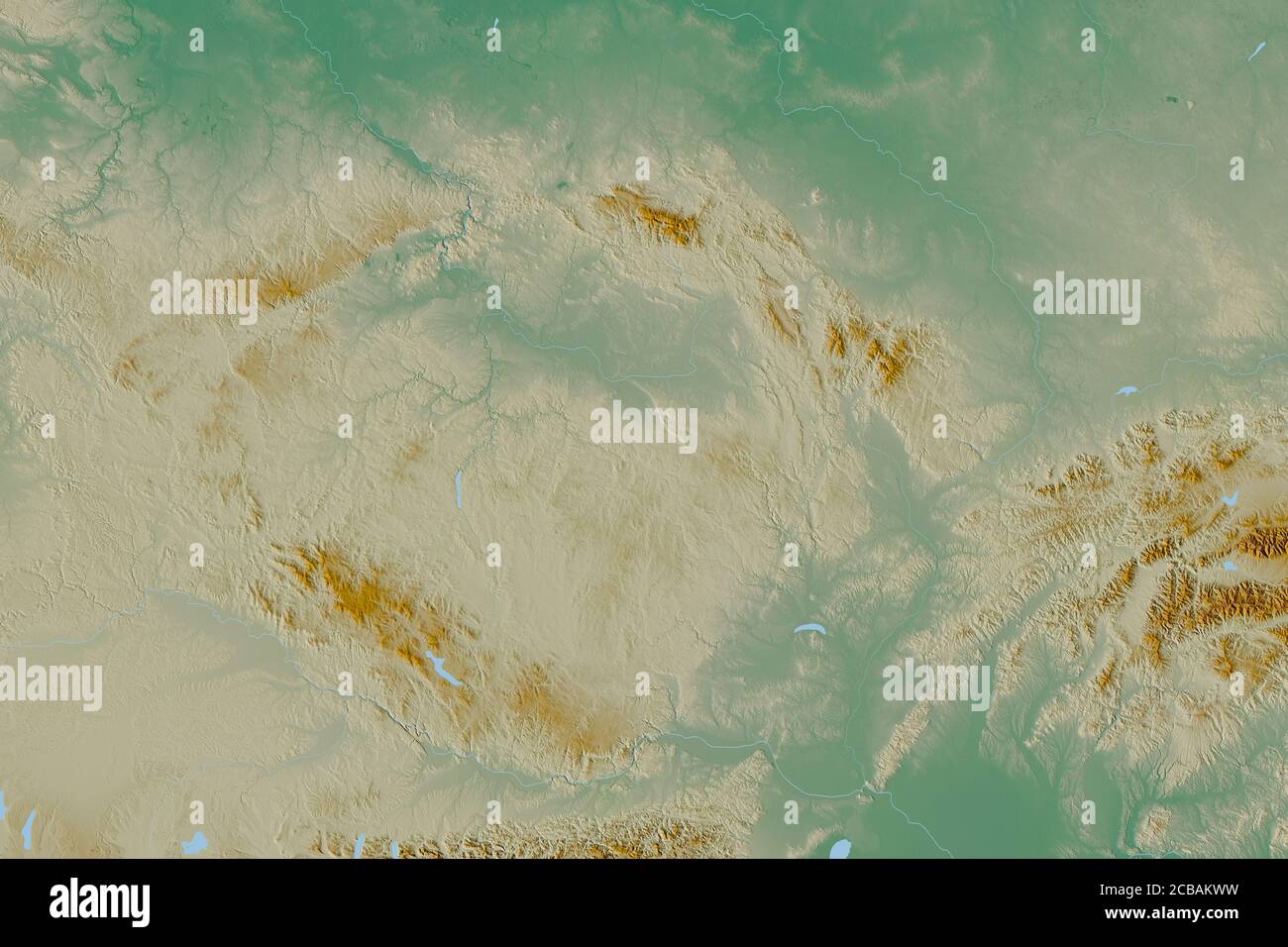 Czech republic relief map hi-res stock photography and images - Alamy
