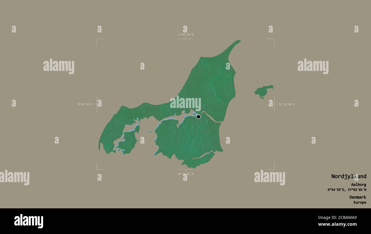 Aalborg area map hi-res stock photography and images - Alamy