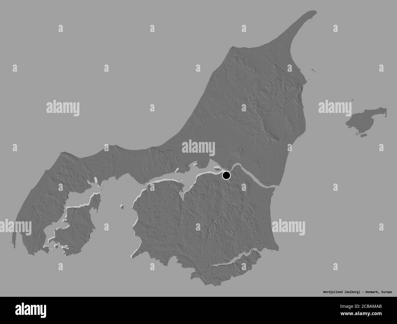 Aalborg on a map hi-res stock photography and images - Alamy