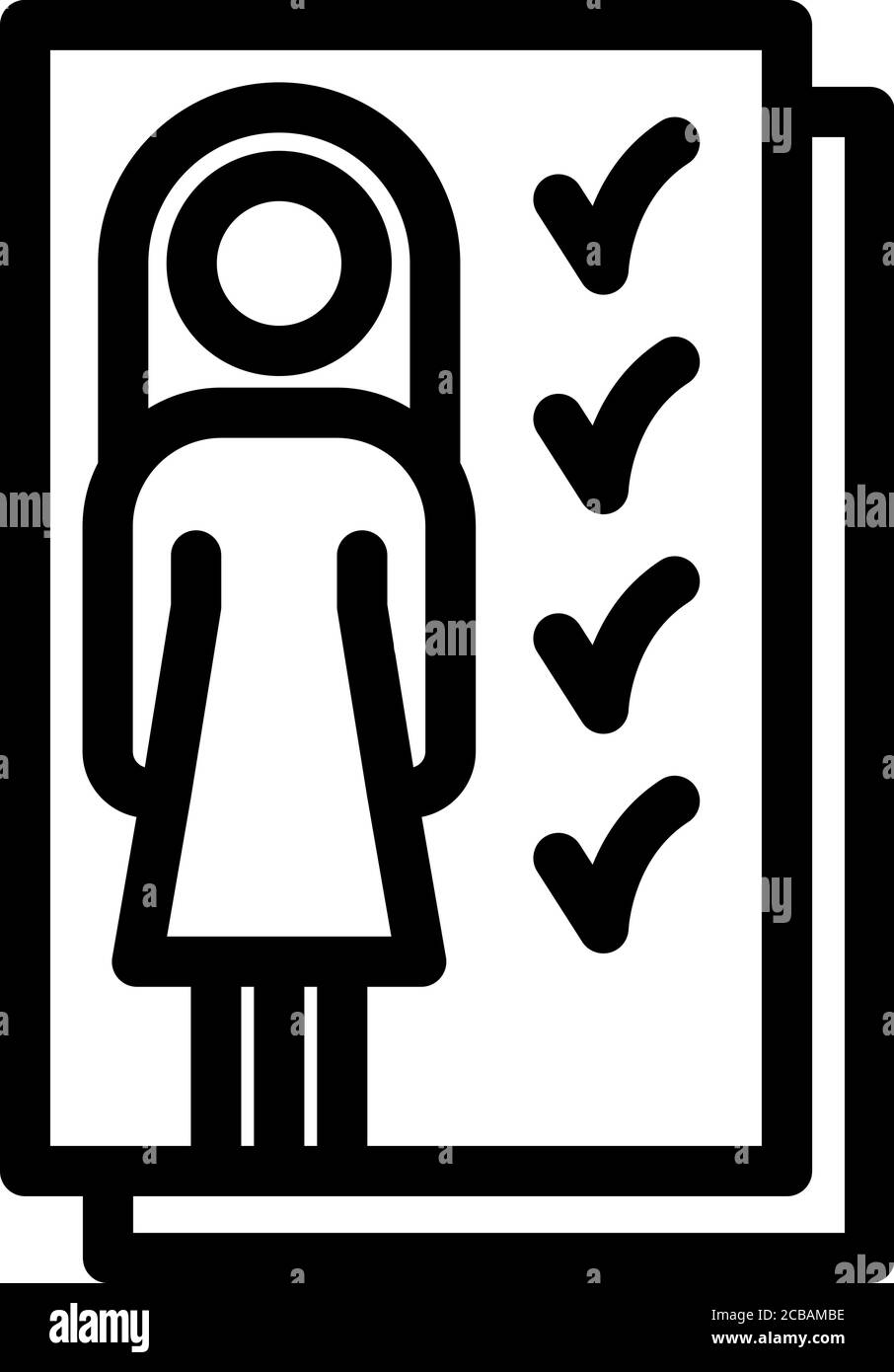 Honesty icon thin line Black and White Stock Photos & Images - Alamy
