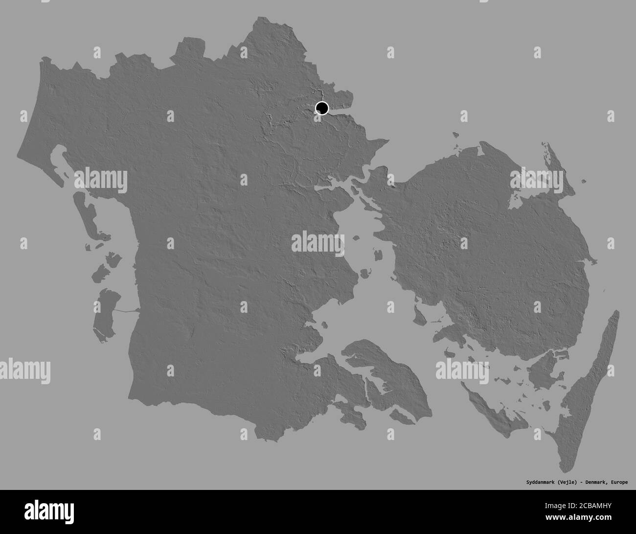 Map of syddanmark hi-res stock photography and images - Alamy