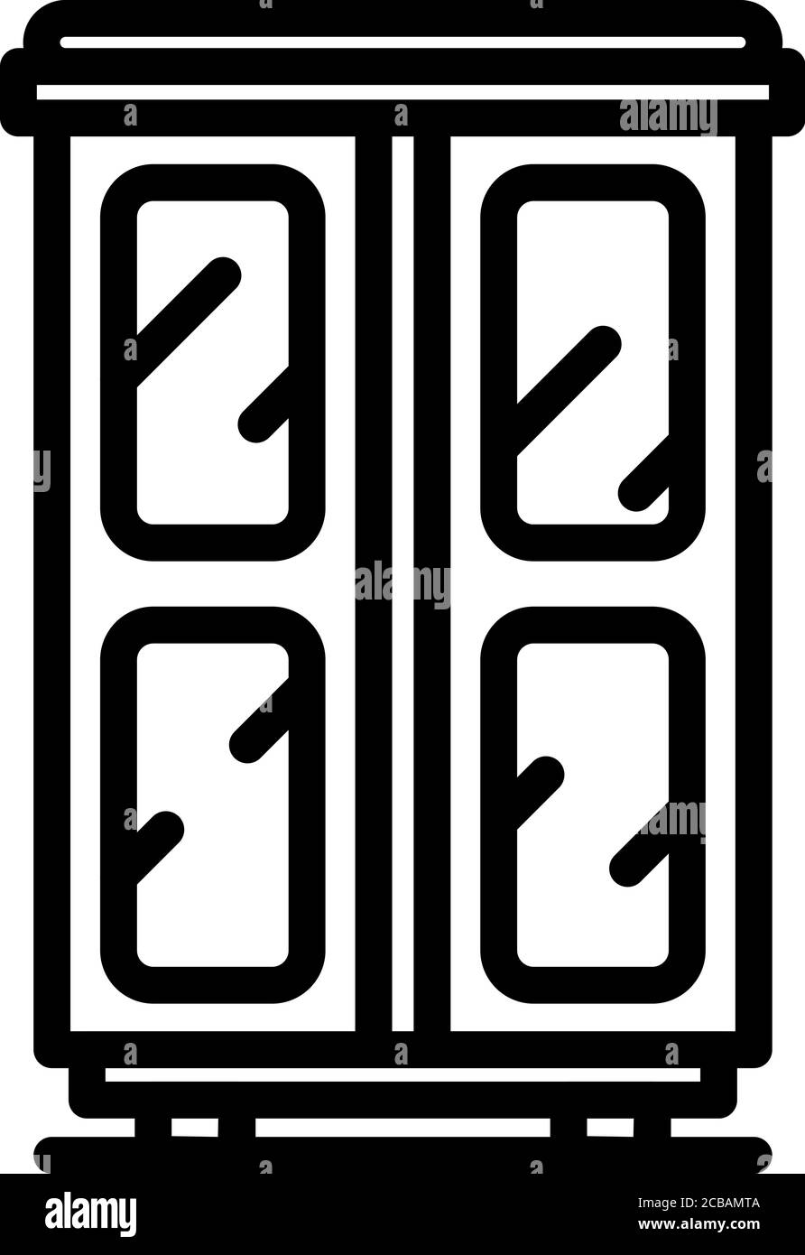 Thin girl mirror Stock Vector Images - Alamy