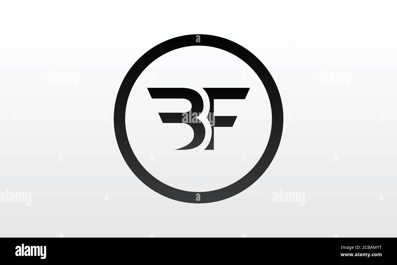 Initial BF Letter Logo With Creative Modern Business Typography Vector ...