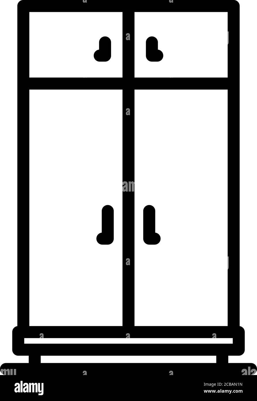 Storage wardrobe icon, outline style Stock Vector Image & Art - Alamy